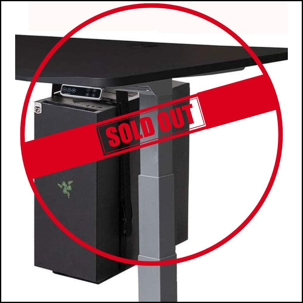 CPU Tower Hanger For Standing Desk - Sit Stand Desk CPU Tower Mount ...