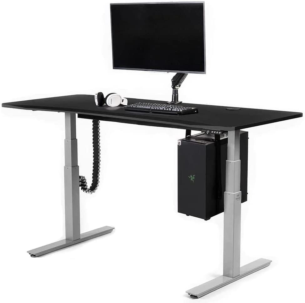 CPU Tower Hanger For Standing Desk - Sit Stand Desk CPU Tower Mount ...